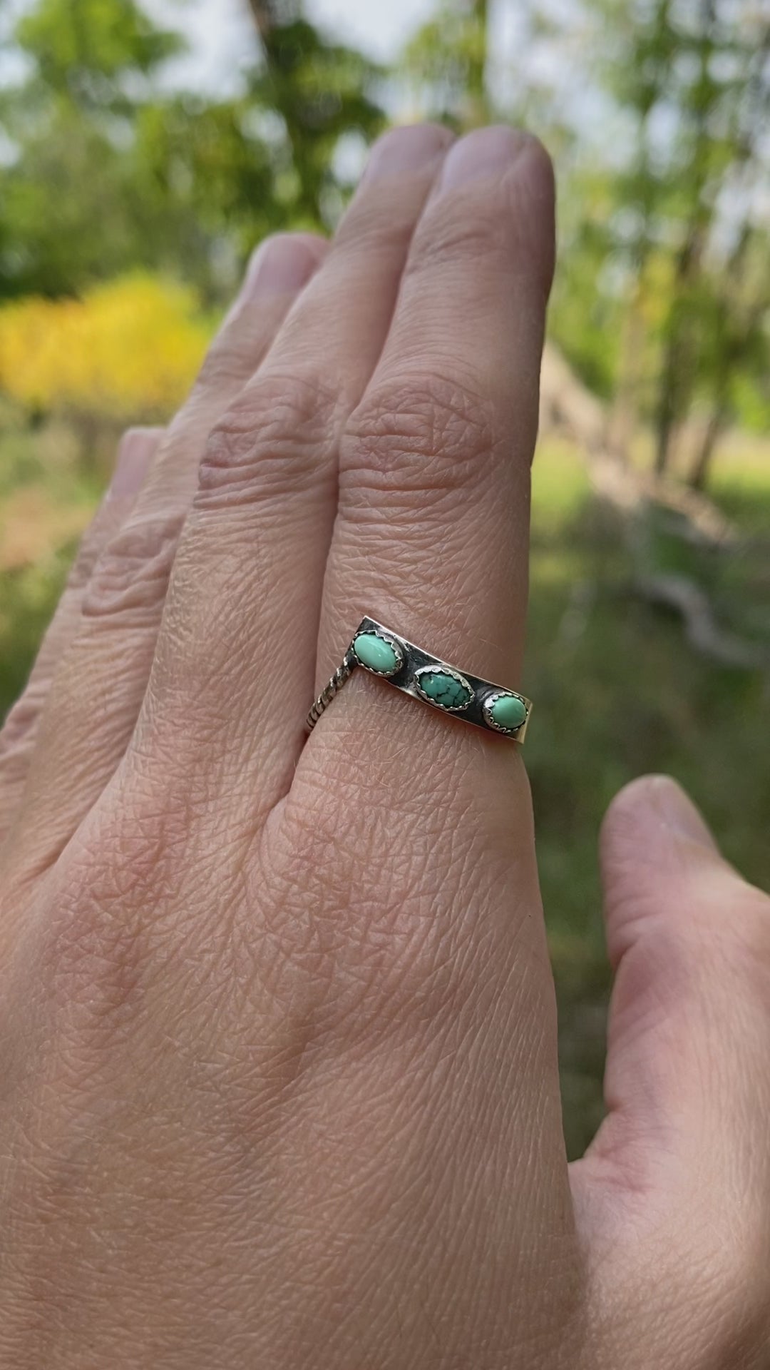 Turquoise Stacker Ring – Ivory Valley Jewelry